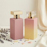 China Anding Manufacturer High End 85ml Bulk Customizable Printing Crimp Rectangle Luxury Glass Empty Perfume Bottle for sale