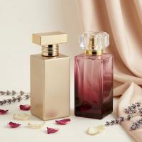 China Anding Manufacturer High End 85ml Bulk Customizable Printing Crimp Rectangle Luxury Glass Empty Perfume Bottle for sale