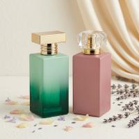 China Anding Manufacturer High End 85ml Bulk Customizable Printing Crimp Rectangle Luxury Glass Empty Perfume Bottle for sale