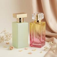 China Anding Manufacturer High End 85ml Bulk Customizable Printing Crimp Rectangle Luxury Glass Empty Perfume Bottle for sale