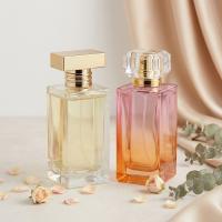 China Anding Manufacturer High End 85ml Bulk Customizable Printing Crimp Rectangle Luxury Glass Empty Perfume Bottle for sale