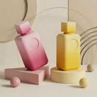 China Anding Manufacturer Bulk Customizable Printing 100ml Rectangle Refillable High Quality Luxury Empty Glass Perfume Bottle for sale