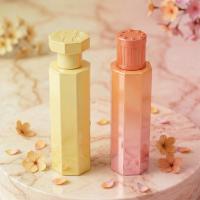 China Anding Manufacturer Bulk Customizable Printing 80ml Crimp Refill Mist High Quality Cylinder Luxury Glass Empty Perfume Bottle for sale