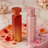 China Anding Manufacturer Bulk Customizable Printing 80ml Crimp Refill Mist High Quality Cylinder Luxury Glass Empty Perfume Bottle for sale