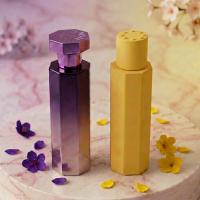 China Anding Manufacturer Bulk Customizable Printing 80ml Crimp Refill Mist High Quality Cylinder Luxury Glass Empty Perfume Bottle for sale