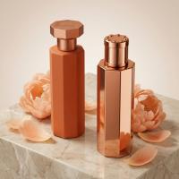 China Anding Manufacturer Bulk Customizable Printing 80ml Crimp Refill Mist High Quality Cylinder Luxury Glass Empty Perfume Bottle for sale