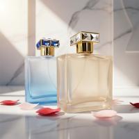 China Anding Manufacturer Bulk Customizable Refill Mist 100ml Square High Quality Luxury Glass Empty Perfume Bottle for sale