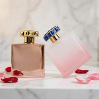 China Anding Manufacturer Bulk Customizable Refill Mist 100ml Square High Quality Luxury Glass Empty Perfume Bottle for sale