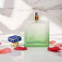 China Anding Manufacturer Bulk Customizable Refill Mist 100ml Square High Quality Luxury Glass Empty Perfume Bottle for sale