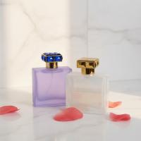China Anding Manufacturer Bulk Customizable Refill Mist 100ml Square High Quality Luxury Glass Empty Perfume Bottle for sale