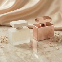 China Anding Manufacturer Custom Color Square Luxe Premium Spray Empty Glass 100ml Perfume Bottle for sale