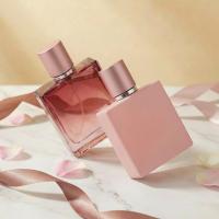 China Anding Supplier High End Custom Printing 50ml 100ml Square Refillable Spray Luxury Empty Glass Perfume Bottle for sale