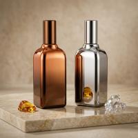 China Anding Supplier Elegant Design Empty Modern Unique 100ml Glass Perfume Bottle Luxury Botella De Perfume for sale