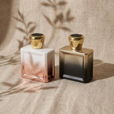 China Anding Bulk Luxury Design Minimalist Empty with Spray Modern Unique Elegant Glass Perfumes Bottles 100ml for sale