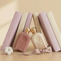 China Anding Elegant Flat  Customizable Design Minimalist Modern Glass 100ml Perfume Bottle Luxury Flacon Parfum for sale