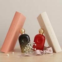China Anding Elegant Flat  Customizable Design Minimalist Modern Glass 100ml Perfume Bottle Luxury Flacon Parfum for sale