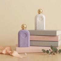 China Anding Elegant Flat  Customizable Design Minimalist Modern Glass 100ml Perfume Bottle Luxury Flacon Parfum for sale