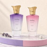 China 100ml Tapered Glass Perfume Bottles Alloy Cap Empty Spray For Perfume for sale
