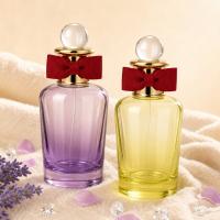 China 100ml Perfume Bottles Cylinder Glass Empty Spray Crimp Neck Round Cap for sale