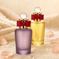 China 100ml Perfume Bottles Cylinder Glass Empty Spray Crimp Neck Round Cap for sale