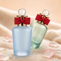 China 100ml Perfume Bottles Cylinder Glass Empty Spray Crimp Neck Round Cap for sale