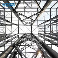 China Large Span Column Free Industrial Steel Building Corrosion Resistant Coating CE ISO SGS for sale
