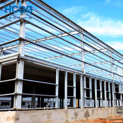 China Multi Storey Galvanized Steel Frame Warehouse Industrial Building Corrosion Protected for sale