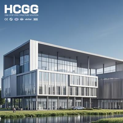 China Prefabricated H Shaped Steel Frame Office Buildings Modular Assembly Design CE ISO9001 for sale