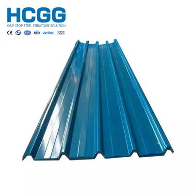 China 0.5mm Thick Metal Roof Panel Galvanized Corrugated Steel Roofing Sheet 14 Gauge for sale
