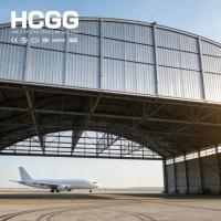 China Hot Dip Galvanized Steel Airplane Hangar Seismic Resistance Metal Hangar Building for sale