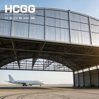 China Hot Dip Galvanized Steel Airplane Hangar Seismic Resistance Metal Hangar Building for sale