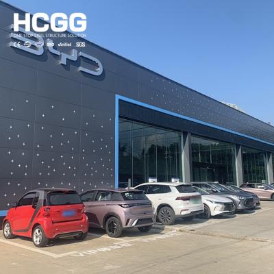 China Steel Structure Car Showroom with Seismic and Wind Resistance and Customizable Design for sale