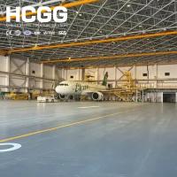 China Durable Steel Aircraft Hangar with Large Clear-Span Interior, and Customized Hangar Doors for sale