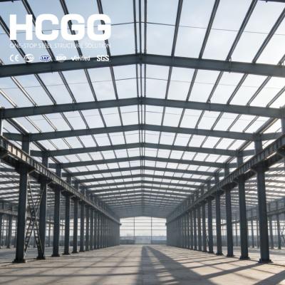 China Prefabricated Heavy Steel Structure Warehouse Kit 12m-36m Span Q355/A572/S355JR Industrial Metal Building for sale