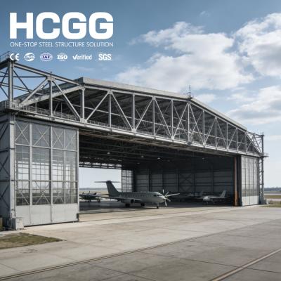 China Q355B Material Steel Airport Hangar Construction Quick Installation Wind Resistant for sale