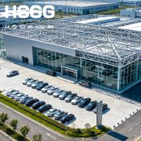 China Spacious Steel Structure Building with Modern Architectural Appearance Designed for Car Showroom and Commercial Building Projects for sale