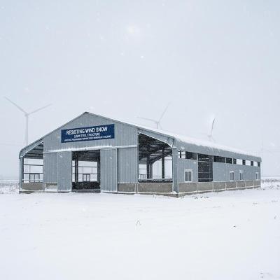 China Resisting　Wind Snow　Light Steel Structure Livestock  Prefabricated Farming Shed Warehouse Building for sale