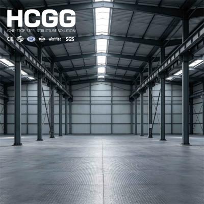 China Prefabricated Warehouse Large Span Steel Structure Insulated Metal Storage Steel Building Fire Resistant for sale