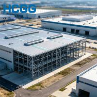 China Fire Resistant Pre Engineered Q335B Steel Frame Storage Warehouse Wide Span Metal Warehouse Workshop Industrial Building for sale