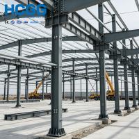 China Pre-engineered Large Span Steel Frame Workshop Integrated Production Storage And Office Facilities Anti-Seismic for sale