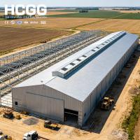 China Hot-Dip Galvanized Steel Frame poultry house Q355B Q235 H Beam anti-corrosion chicken farm building for sale