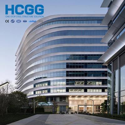 China Prefabricated Steel Structure Office Building H Beam Multi-story Commercial Building Earthquake And Wind Resistant for sale
