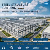 China Fire Resistant Prefacricated Steel Warehouse Q235b Q355b Steel Frame Kits Construction Sandwich Panel Insulation System for sale