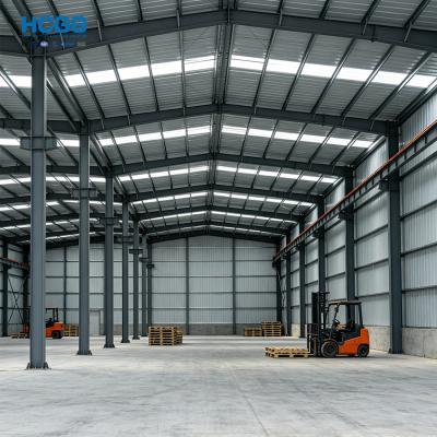 China Flexible Steel Structure Warehouse Designed to Accommodate Different Storage Requirements and Operational Workflows for sale