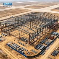 China Aircraft Hangar with  Large Clear-Span Interior, and Customized Hangar Doors for sale