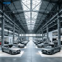 China Prefabricated Steel Structure Car Showroom Building Pre Engineered Steel 4S Car Shop For Auto Sales Exhibition for sale