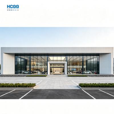 China Seismic and Wind Resistance Customizable Design Steel Structure Car Showroom for Automotive Display for sale