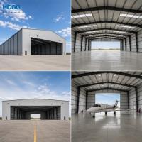 China Galvanized Steel Frame Large Aircraft Hangar Quick Assembly for Plane Maintenance Storage for sale