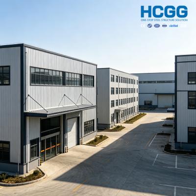 China Prefabricated Industrial Steel Building For Warehouse Workshop Plants Hangar Construction for sale