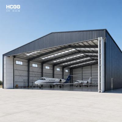 China Custom Prefabricated Steel Aircraft Hangar Clear‑Span Aviation Storage And Maintenance Building for sale